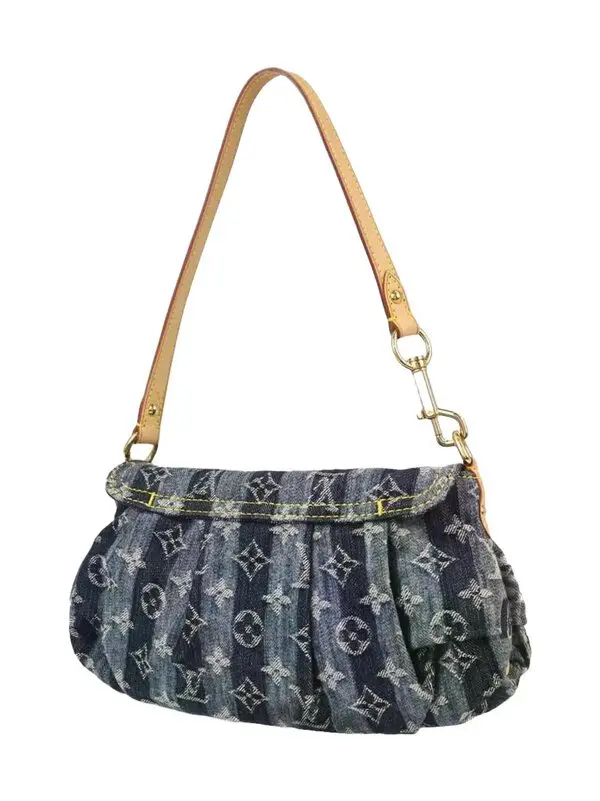 LOUIS VUITTON Mini Pleaty Raye Monogram Canvas Tote Bag - Blue