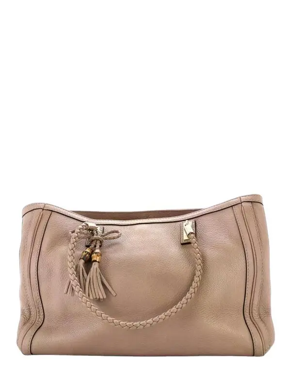 Gucci Bella Leather Medium Tote Bag - Neutrals