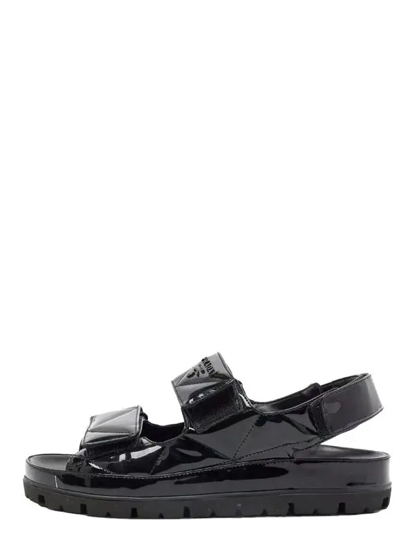 Prada Padded Platform Sandals - Black