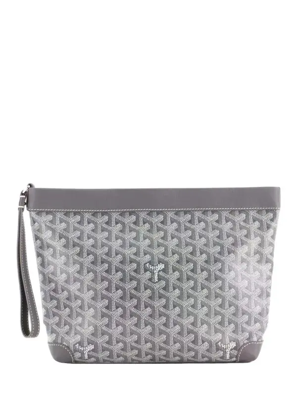 Goyard Goyardine Conti Pouch Coated Canvas Clutch Bag - Metallic