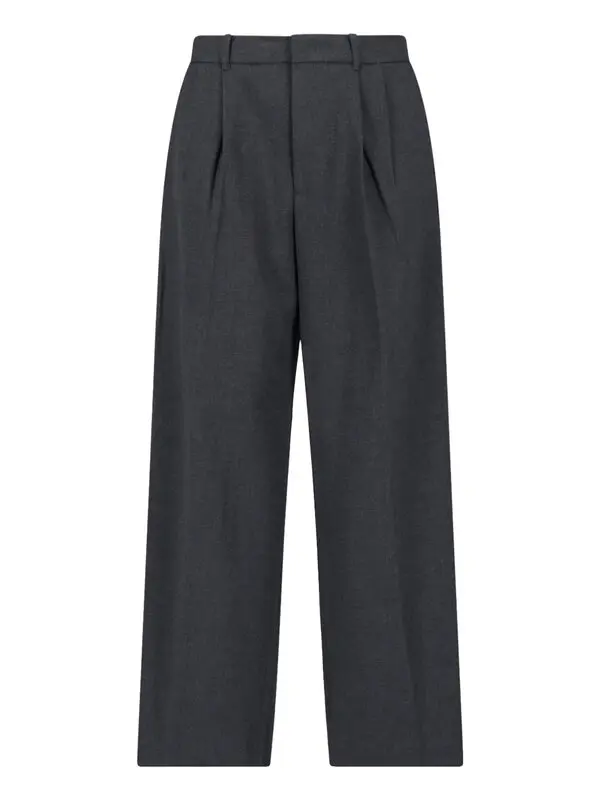 DUNST Charcoal Stretch Trousers - Grey