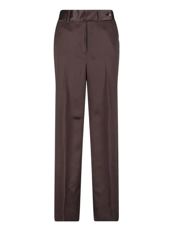 Kiton Luxury Silk Trousers For - Brown