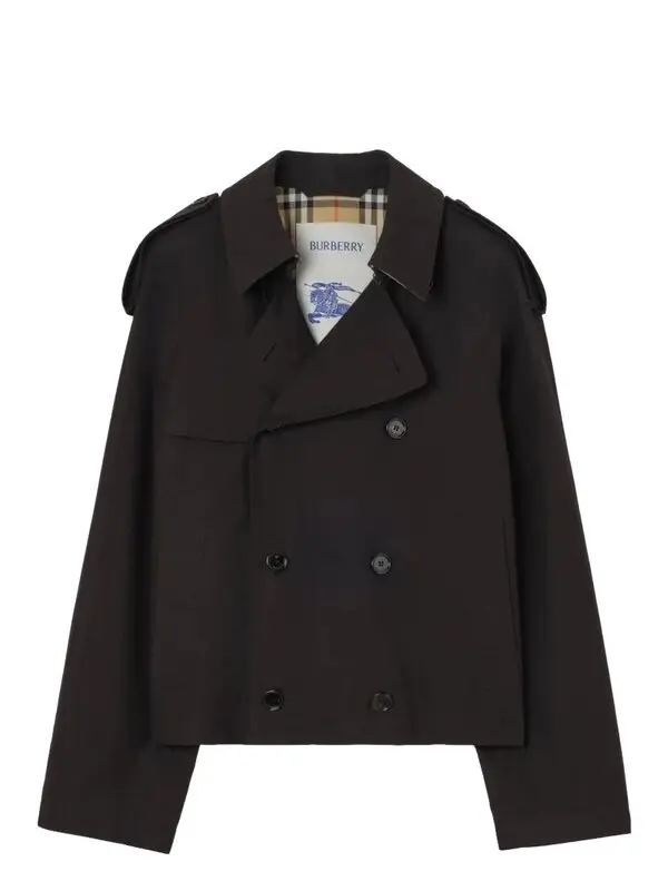Burberry Leadenham Mini Shirt Jacket - Black
