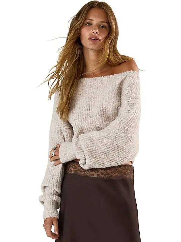 Free People Flora Pullover - Quartz