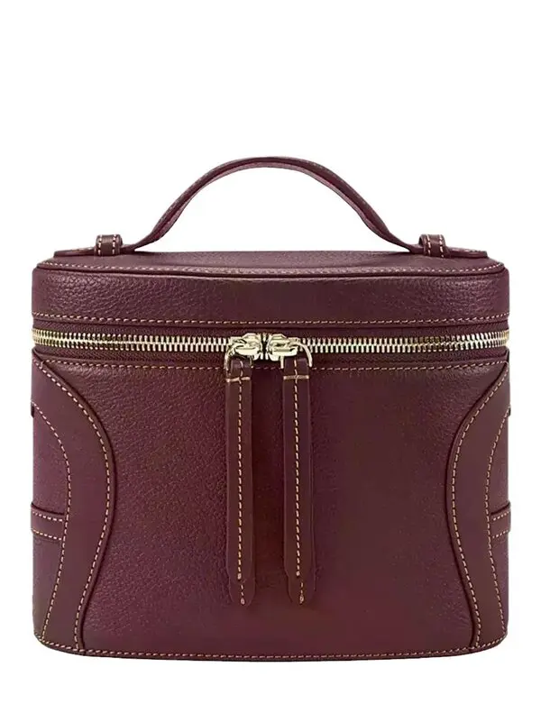 AIGNER Small Deborah Grained-leather Top-handle Crossbody Bag - Red
