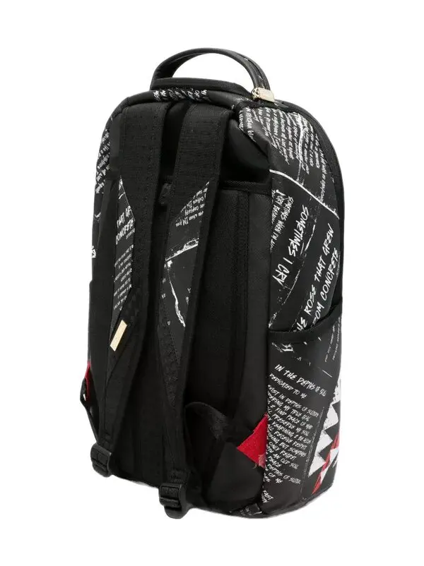 SPRAYGROUND Zaino Tupac Shark-print Backpack - Black