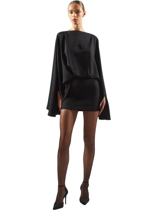 TALLER MARMO Mini Eolia Dress - Black