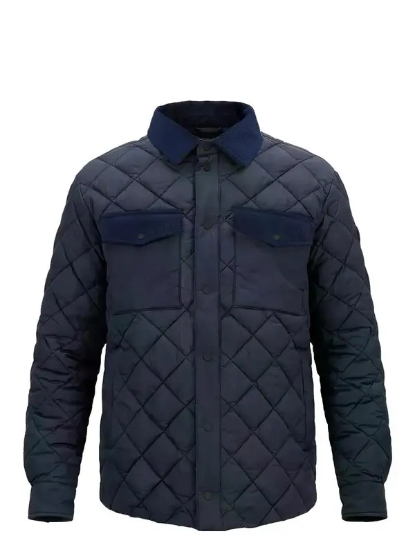 SAVE THE DUCK Quilted Corduroy-collar Jacket - Blue
