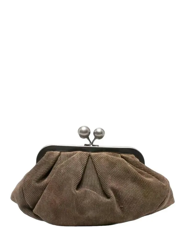 Max Mara Pasticcino Corduroy-effect Clutch Bag - Brown