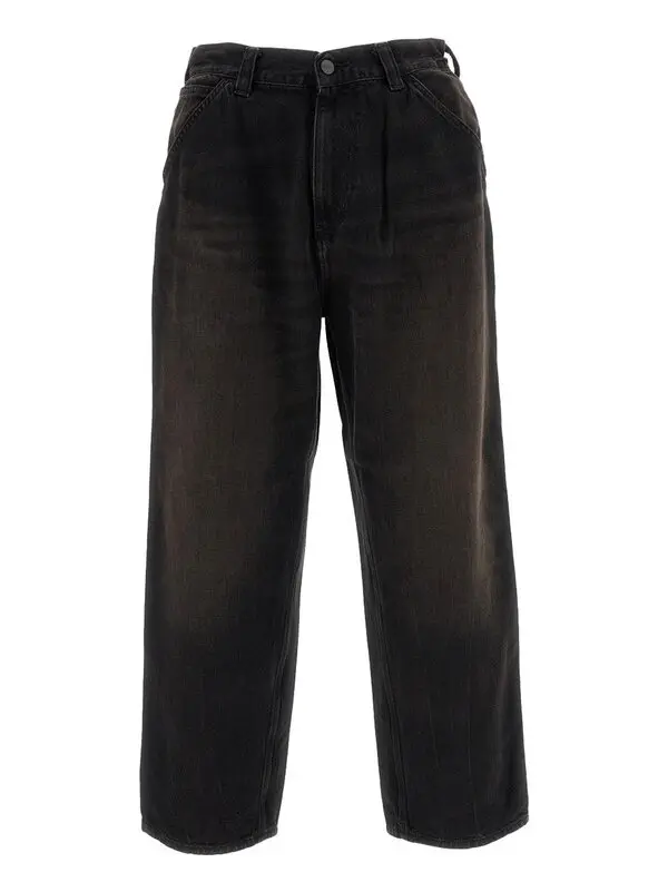 Carhartt Work In Progress Pantaloni Og Single Knee 'camano' Denim - Black