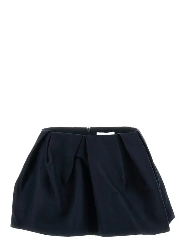 SHUSHU/TONG Gonna Corta A Pieghe - Blu