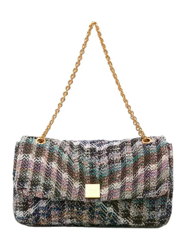 Missoni Zigzag-knit Shoulder Bag - Neutrals