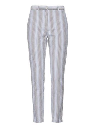 120% Lino Pants Size Linen, Polyamide - Blue
