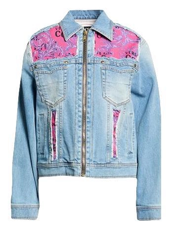 Versace Denim Outerwear Size Cotton, Elastane - Blue
