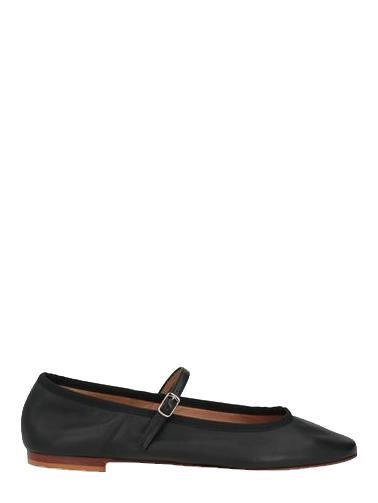 MANSUR GAVRIEL Dance Mary Jane Ballet Flats Size Leather - Black