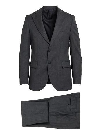 TOMBOLINI Suit Size Virgin Wool, Viscose - Grey