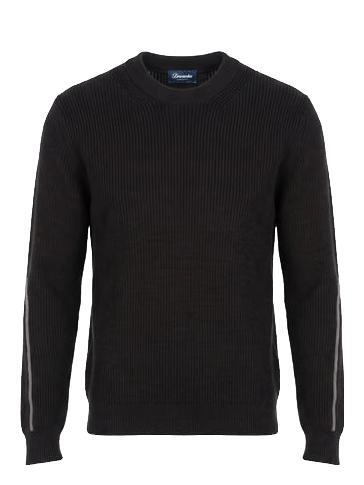 DRUMOHR Sweater Dark Size Merino Wool - Brown