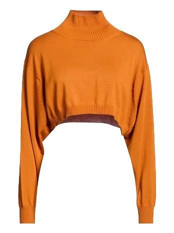 Liviana Conti Turtleneck Size Virgin Wool - Mandarin