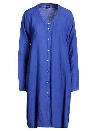 Aspesi Midi Dress Size Linen - Blue