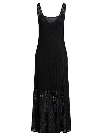 Erika Cavallini Maxi Dress Size Acetate, Polyester, Polyamide - Black