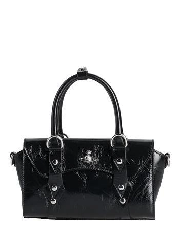 VIVIENNE WESTWOOD Bettina Mini Crossbody Handbag Leather - Black