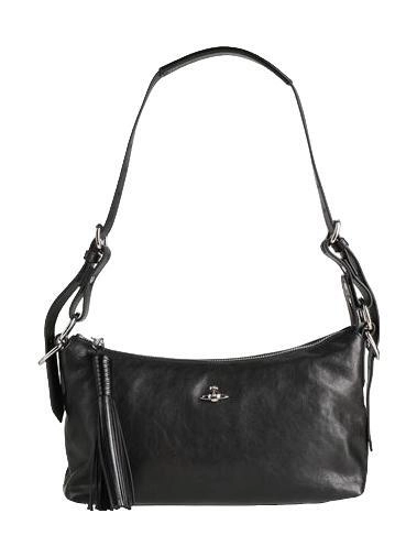 VIVIENNE WESTWOOD Emma Shoulder Bag Shoulder Bag Leather - Black