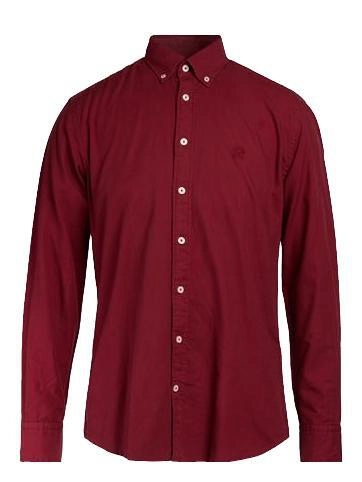 HACKETT  Shirt Burgundy Size Cotton - Red