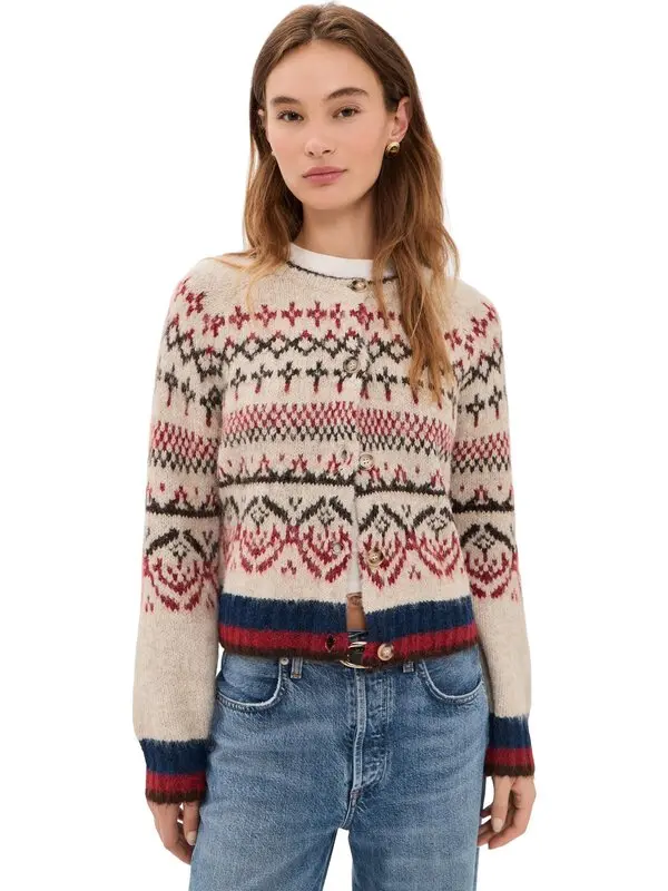 Line & Dot Ax Fair Isle Sweater - Multi