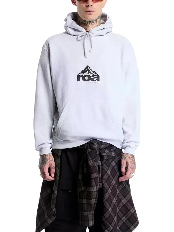 ROA Mountain Logo Hoodie - Grey
