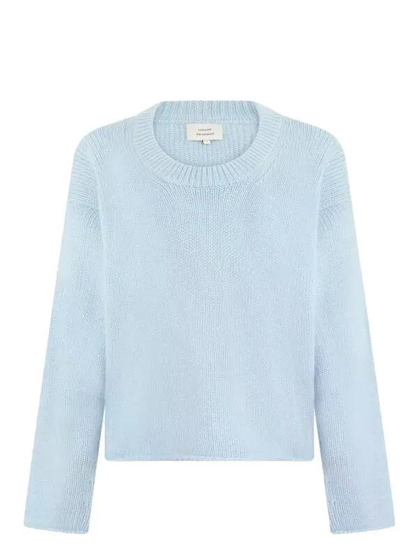Loulou De Saison Ribbed-knit Crew-neck Sweater - Blue