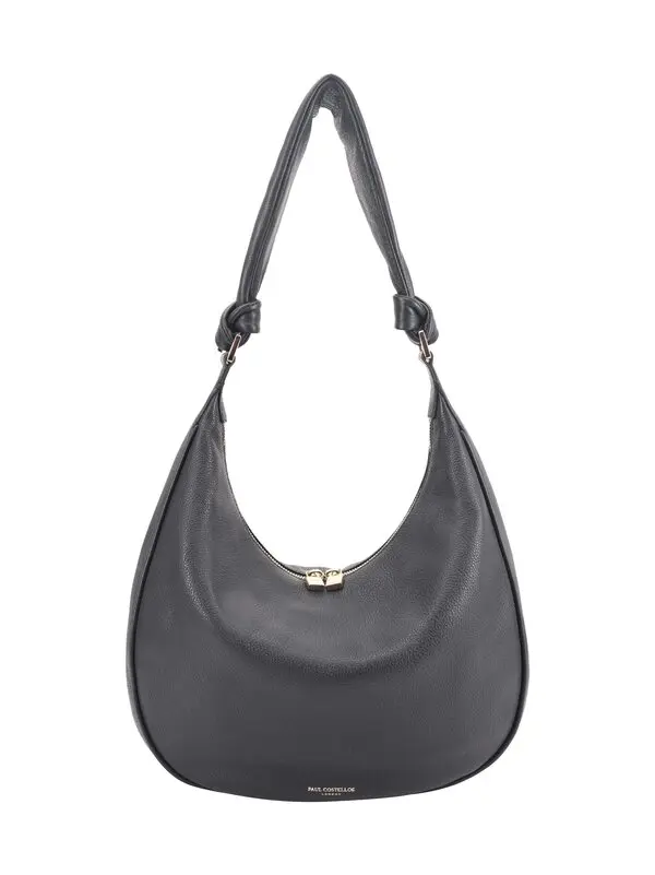Paul Costelloe Anum Leather Shoulder Bag - Black