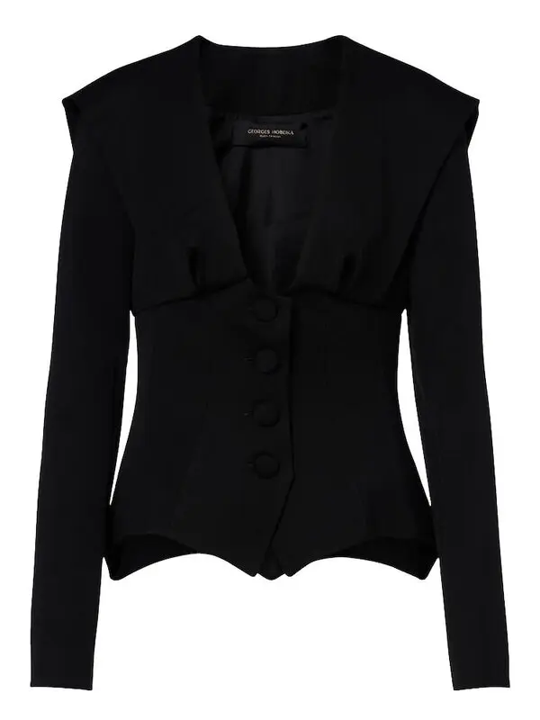 GEORGES HOBEIKA Single-breasted Jacket - Black