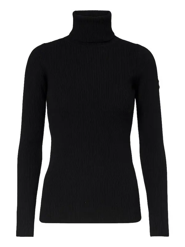 YVES SALOMON Wool And Cashmere-blend Turtleneck Sweater - Black