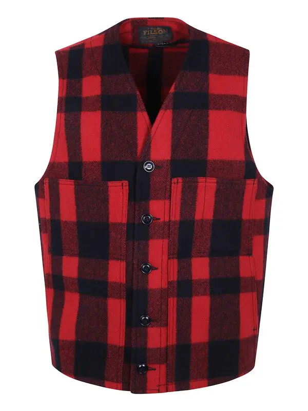 Filson Vest Plaid "mackinaw - Red
