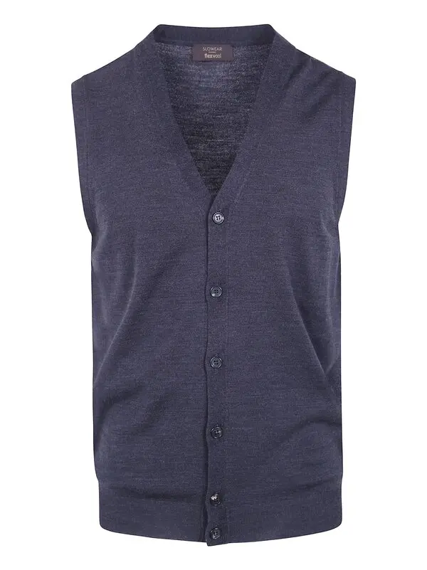 ZANONE Sleeveless Sweater Classic "classic Gilet - Gray