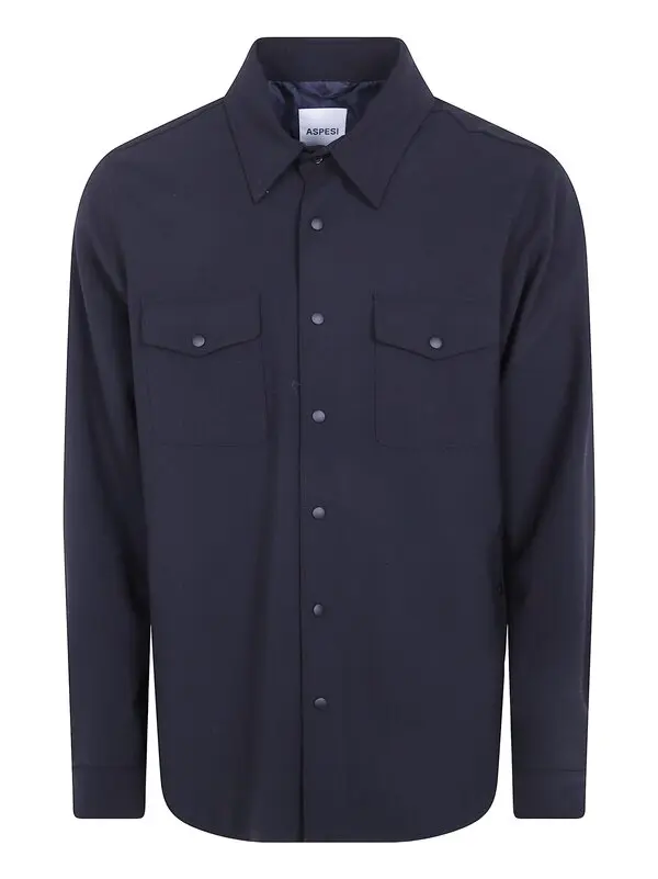 Aspesi Shirt Double "doppia - Black