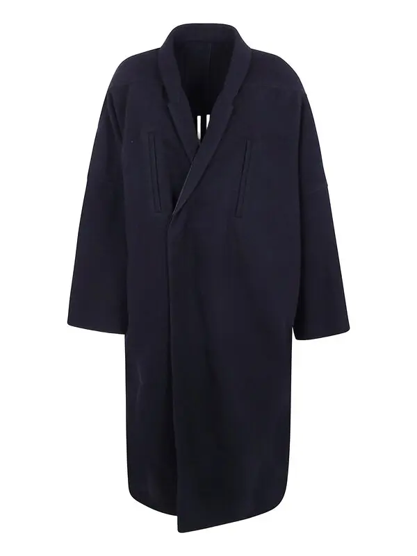 Rick Owens Wool Coat "poiret - Black