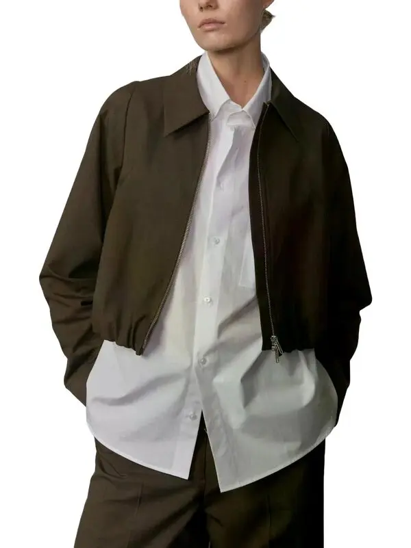 HERSKIND Stella Zip-up Bomber Jacket - Green