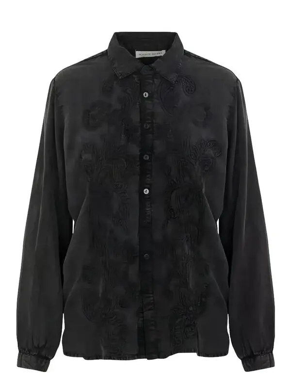 MAISON HOTEL Petra Embroidered Shirt - Black