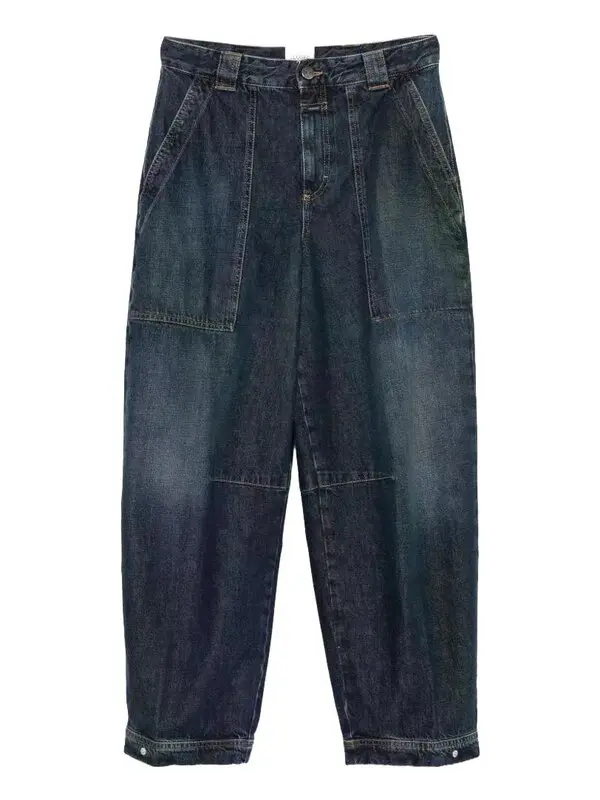 Closed Rhannon Panelled High-waisted Jeans - Blue
