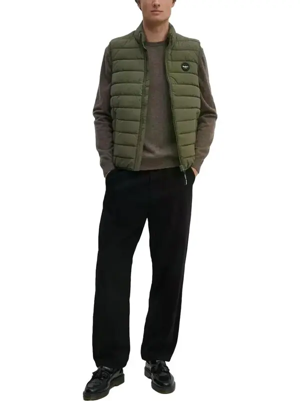 BENETTON Crew-neck Knit Sweater - Brown