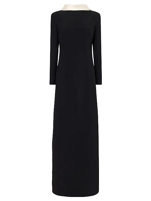 Sabina Bilenko The Hadley Silk Crepe De Chine Gown - Black
