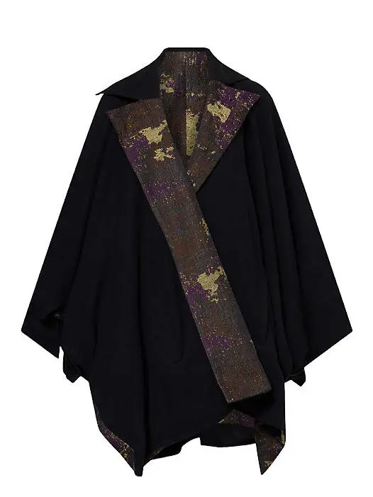 Yohji Yamamoto Cuffs Point Wool Jacket - Black