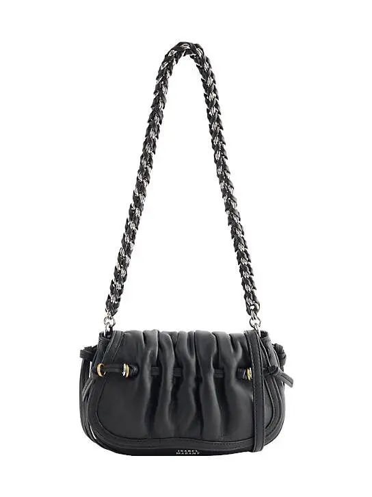 Isabel Marant Étoile Bolton Leather Shoulder Bag - Black