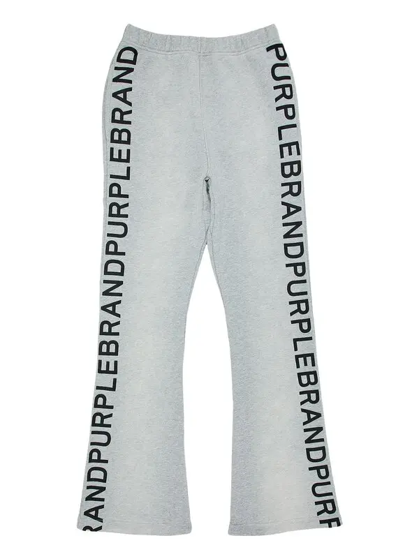 PURPLE BRAND Hwt Fleece Flared Pant 'heather - Grey
