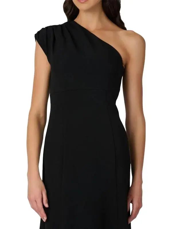 Shoshanna Mckenna One-shoulder Crepe Gown - Jet