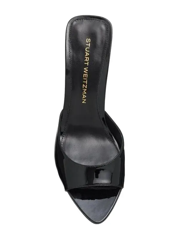 STUART WEITZMAN 85mm Lexington Patent Leather Mules - Black