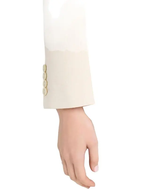 NILI LOTAN Anabel Single-breasted Blazer - Stone