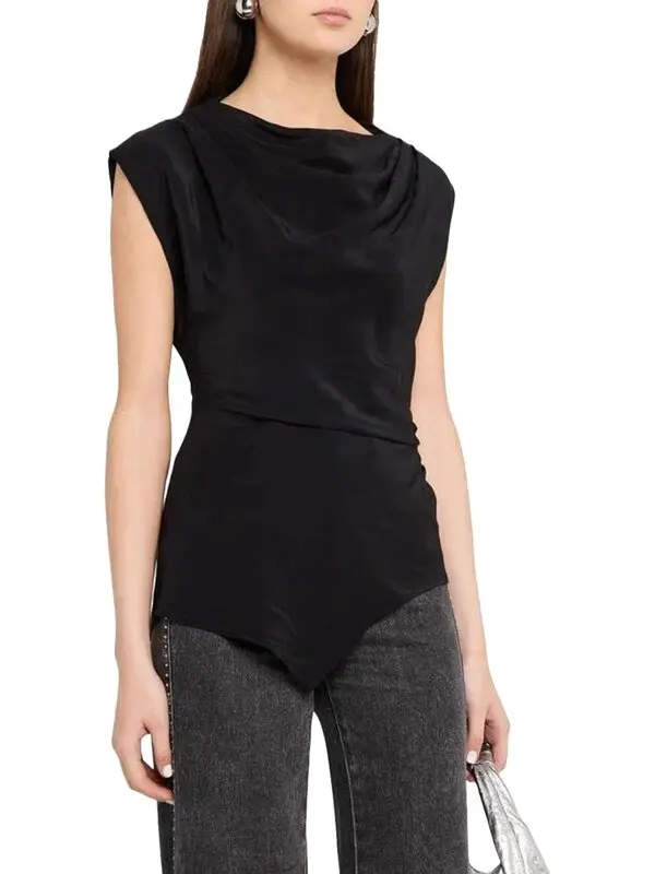 Veronica Beard Yvonne Asymmetric Top - Black