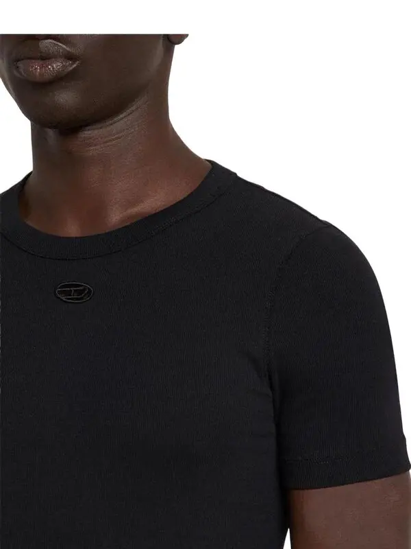 DIESEL® Apos;s Oval D Slim-fit Stretch Cotton T-shirt - Deep/black